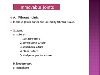 Joints anatomy and physiology | PPTX