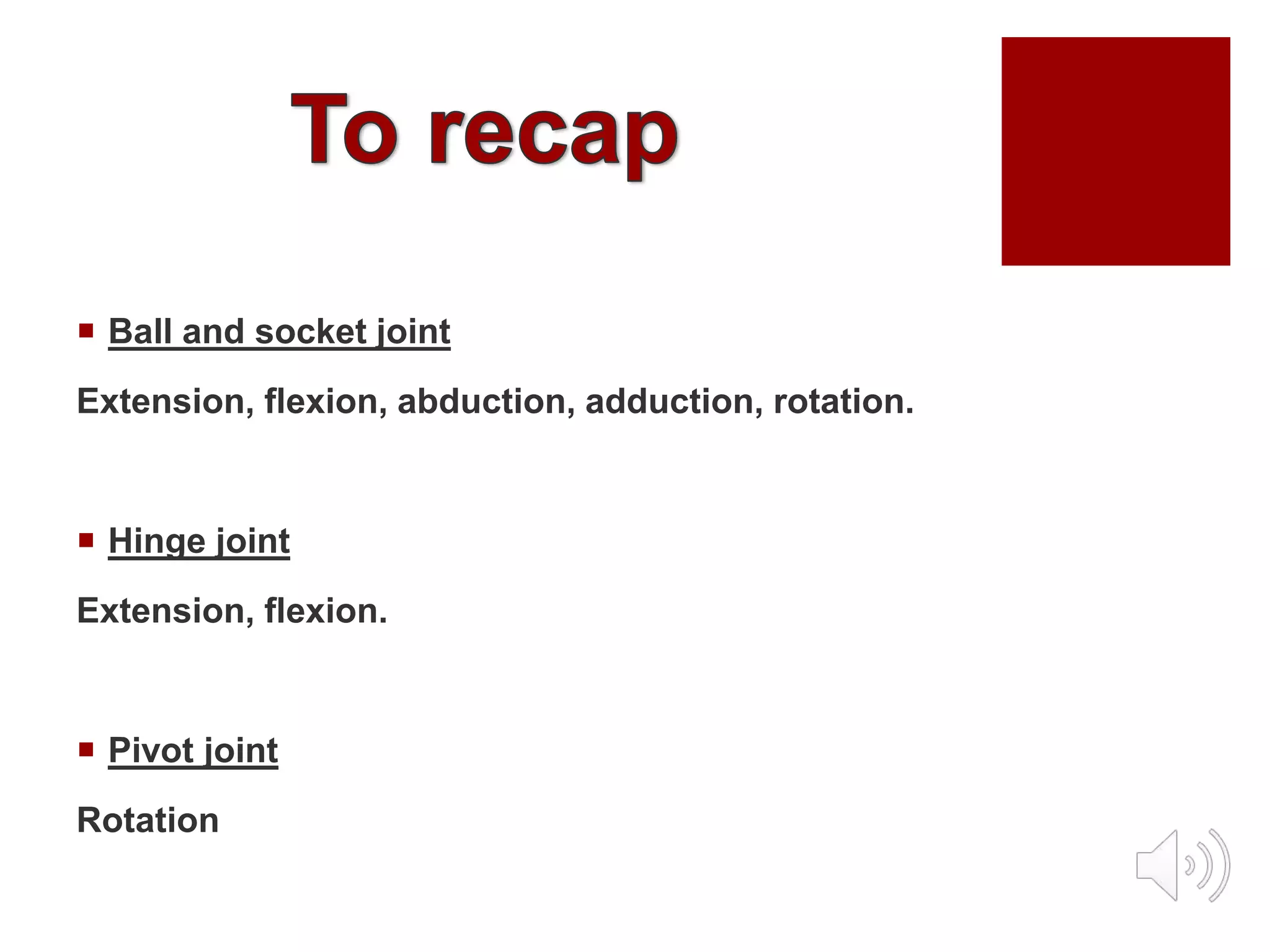 GCSE PE Revision: Joints | PPTX