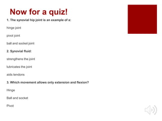 GCSE PE Revision: Joints | PPTX