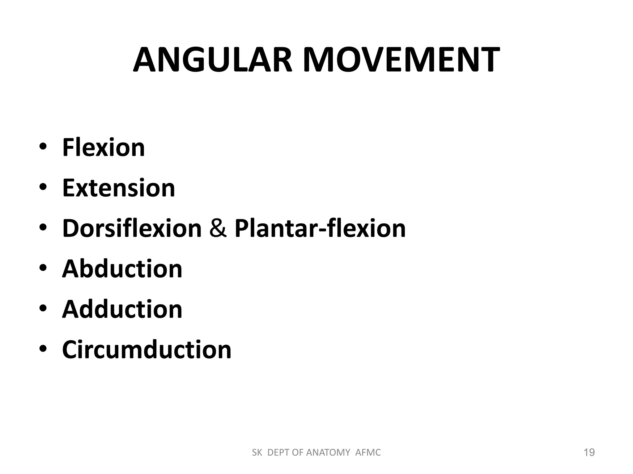 Joints and movements | PPTX | Death, Injury, or Military Conflict ...