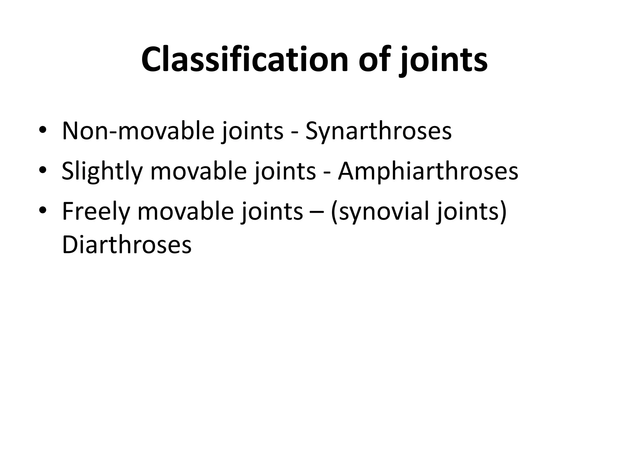 Joints and movements | PPTX