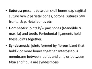 Joints and movements | PPTX