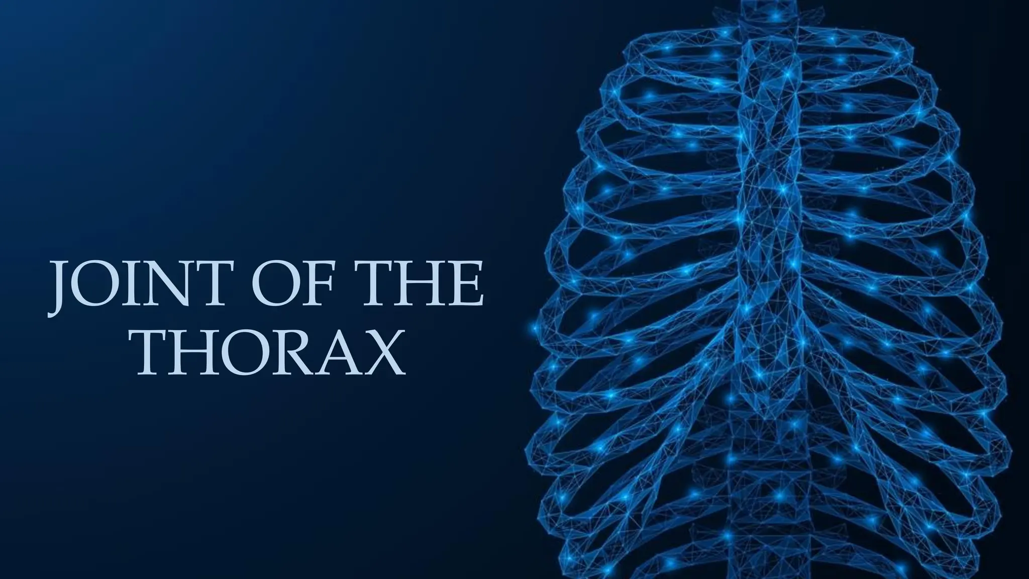 anatomy presentation of the Joints of thorax | PDF