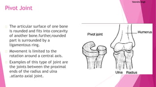Joints, Classification and Disorder | PPT