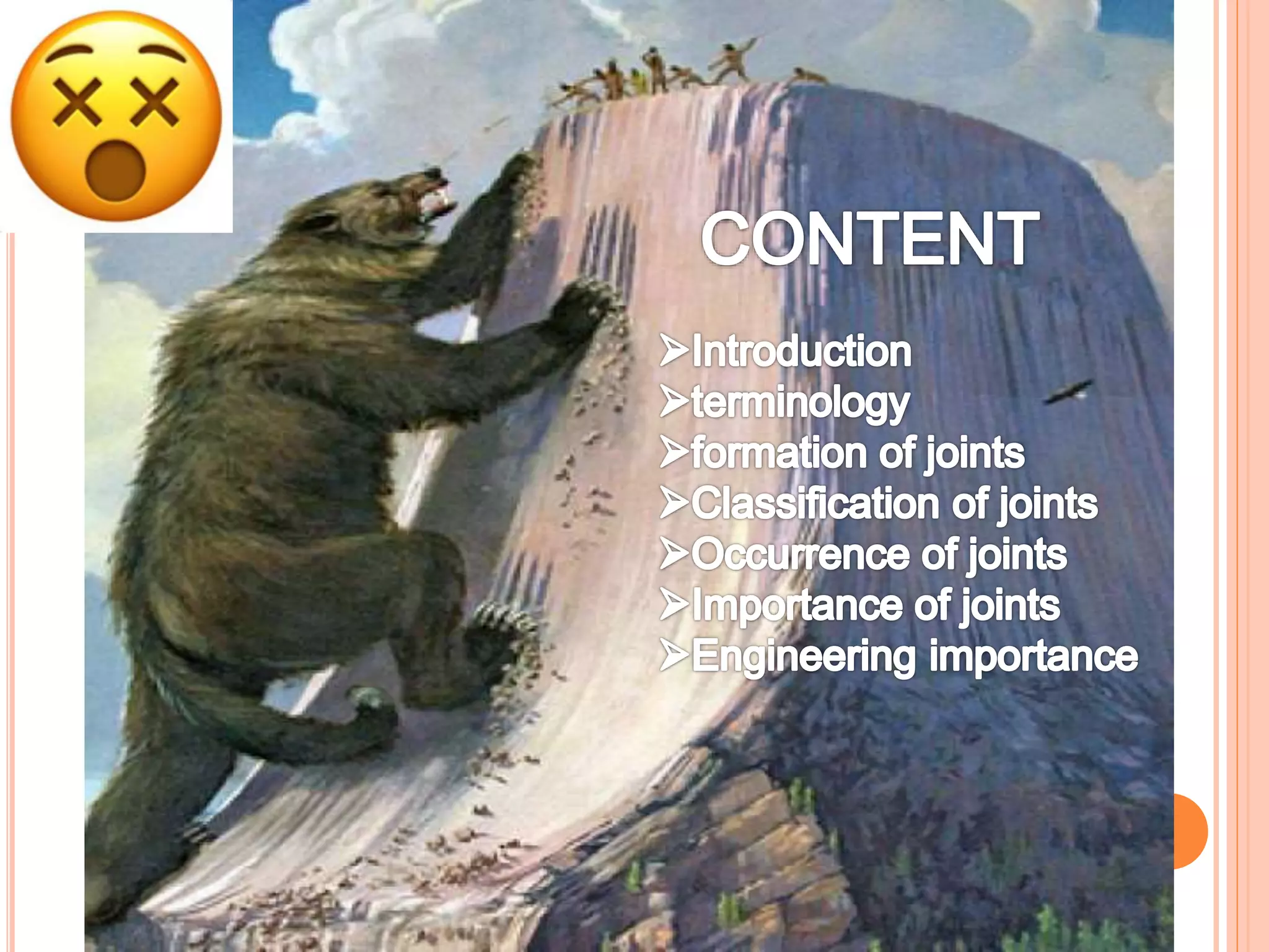 JOINTS - GEOLOGY | PPTX