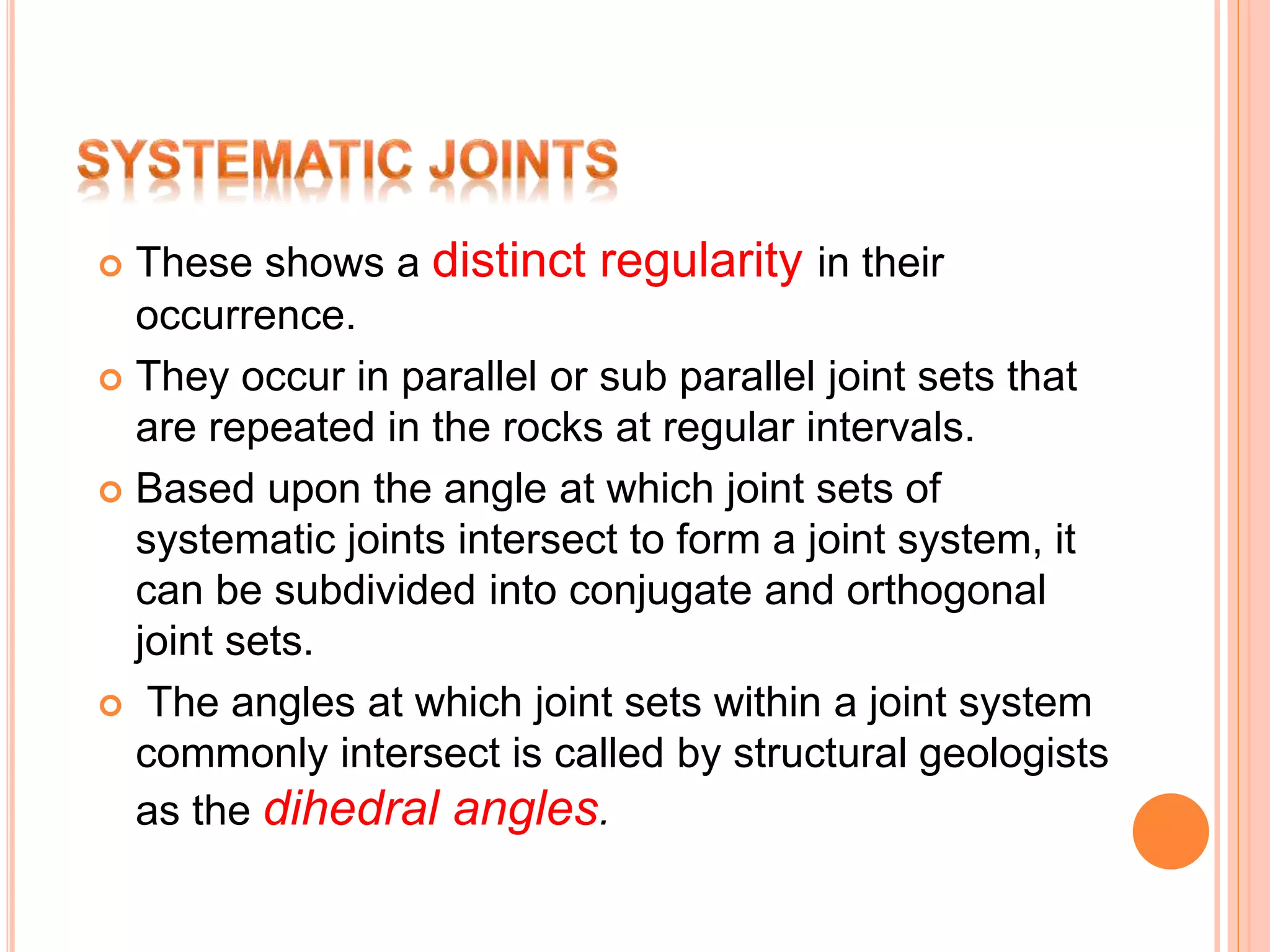 JOINTS - GEOLOGY | PPTX