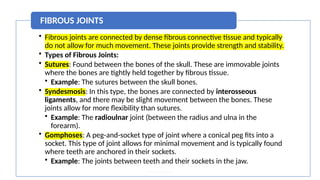 Skeletal System (Joints) First Year B Pharm Semester I | PPTX