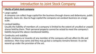 Joint Stock Company - features, characteristics | PPT