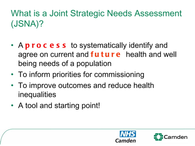 Joint Strategic Needs Assessment | PPT