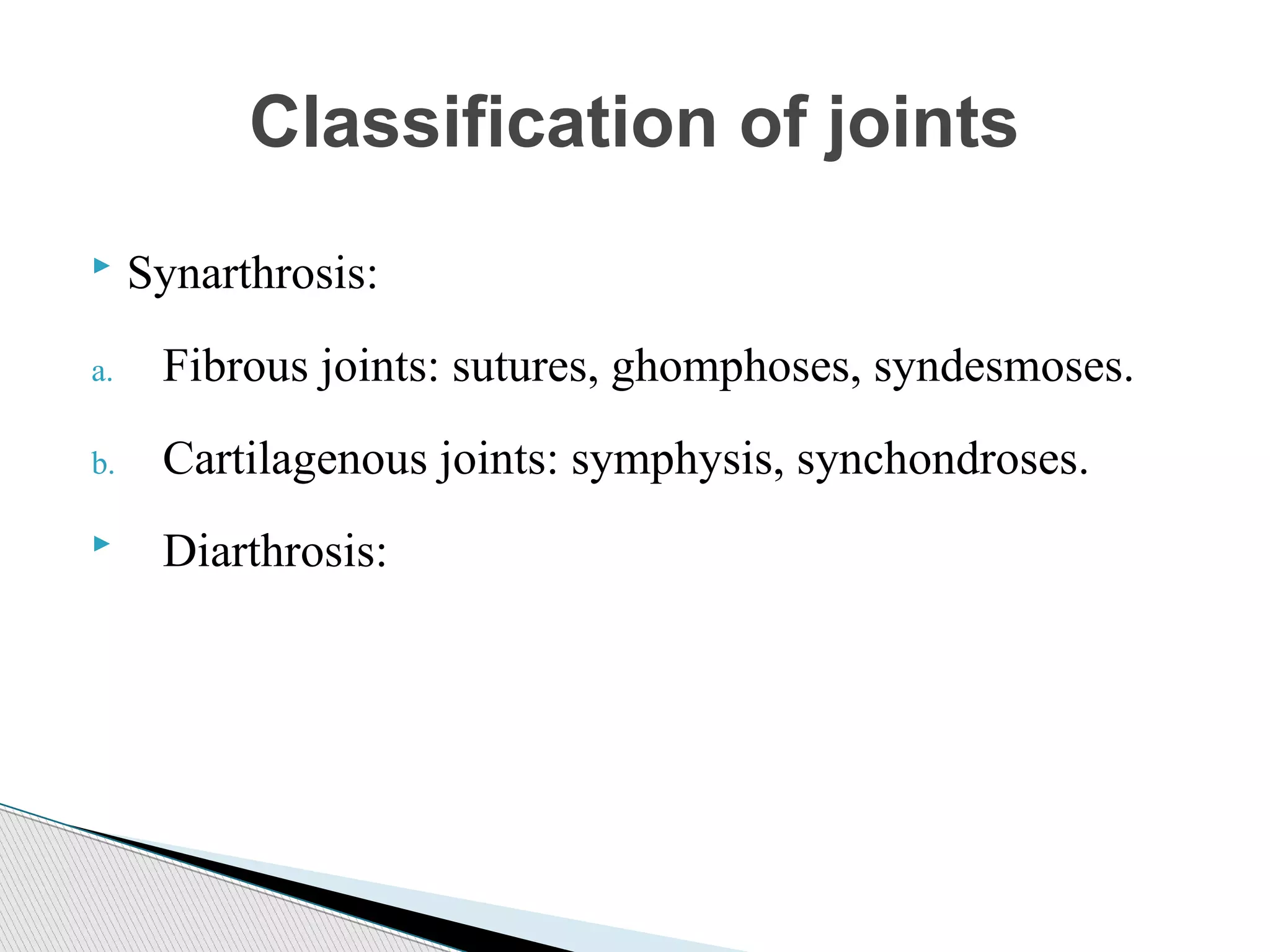 Joint structures and function | PDF