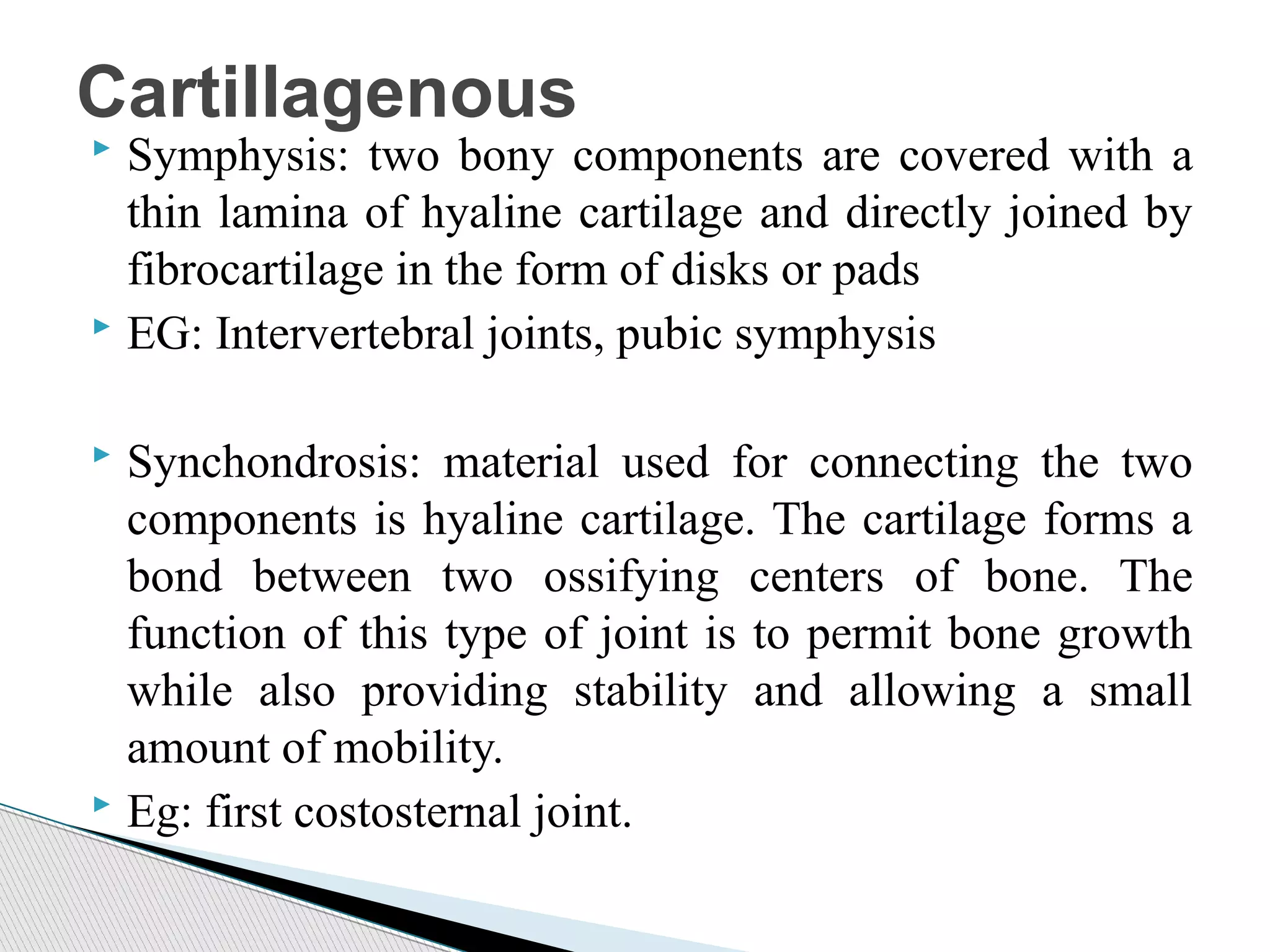 Joint structures and function | PDF