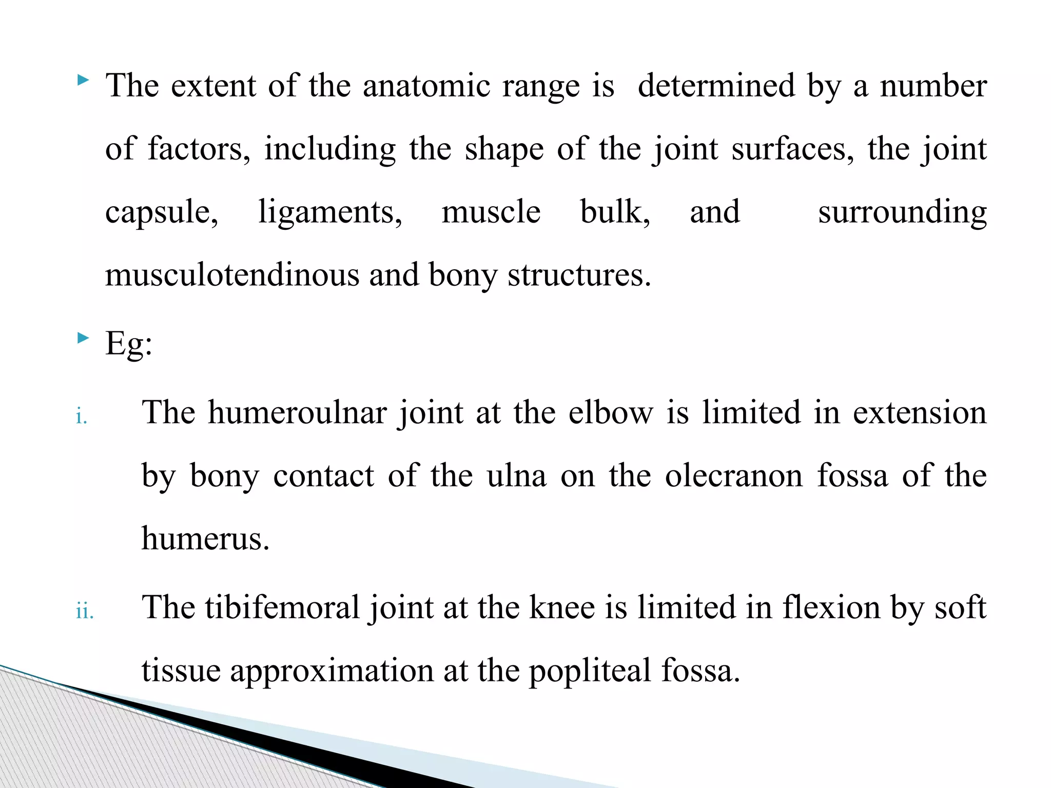 Joint structures and function | PDF