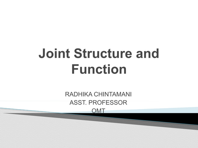 Joint structures and function | PDF