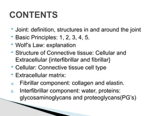 Joint structures and function | PDF
