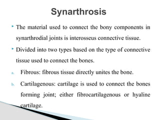 Joint structures and function | PDF