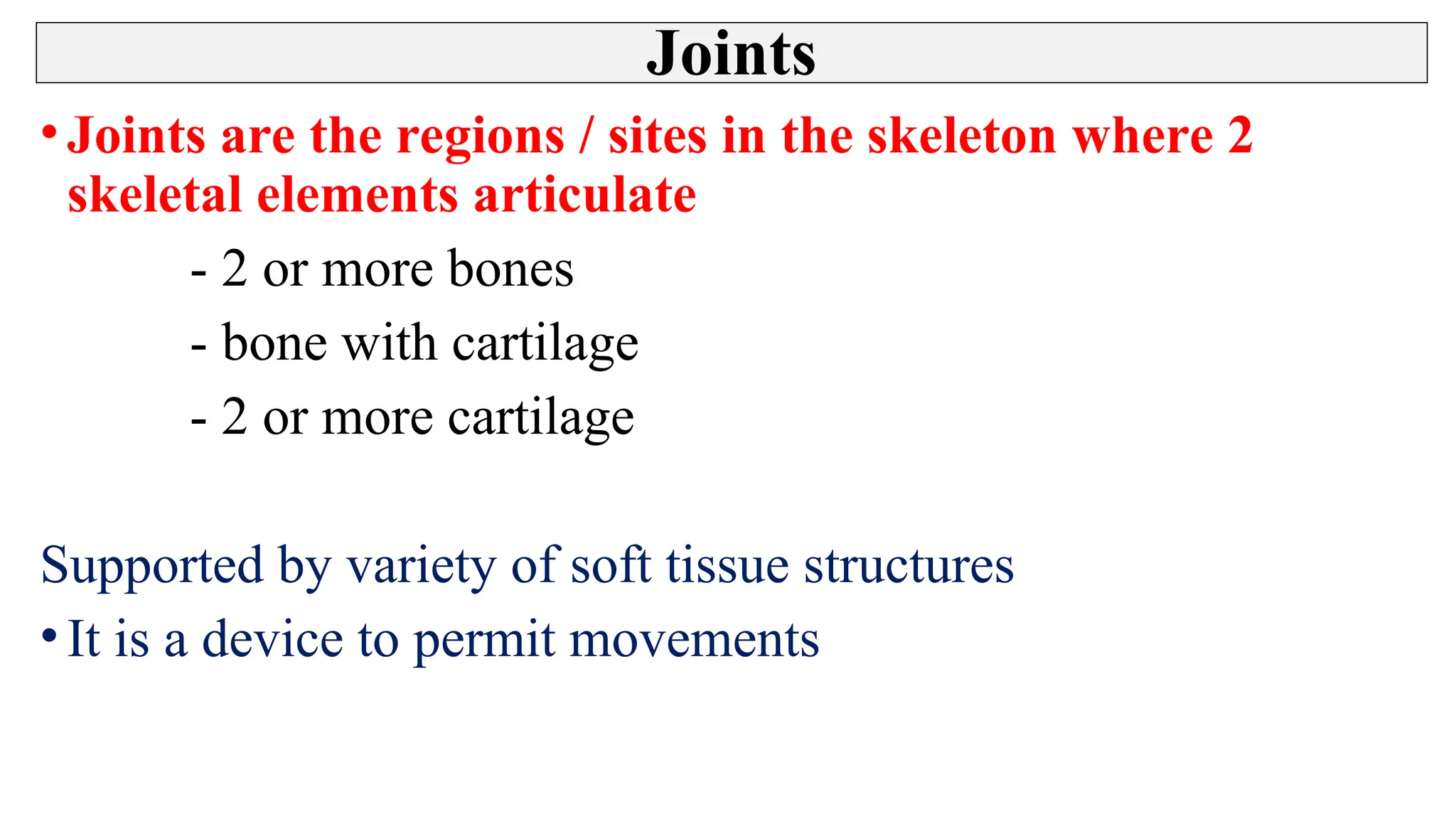 Joints of Upper Limb - Bones, Ligaments, Nerve supply & Movements | PPT