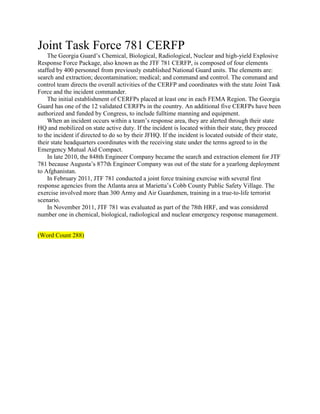 Joint task force 781 cerfp | DOCX