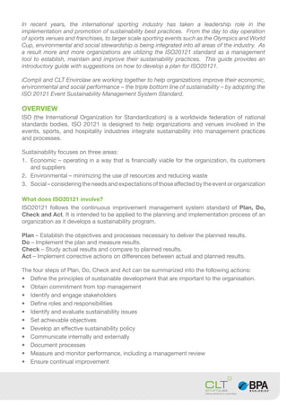 Introductory guide to the ISO 20121 Event Sustainability Management ...