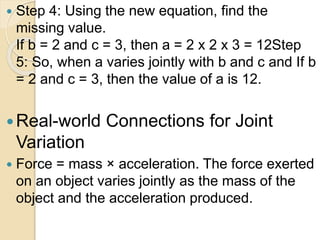 Joint variation | PPT