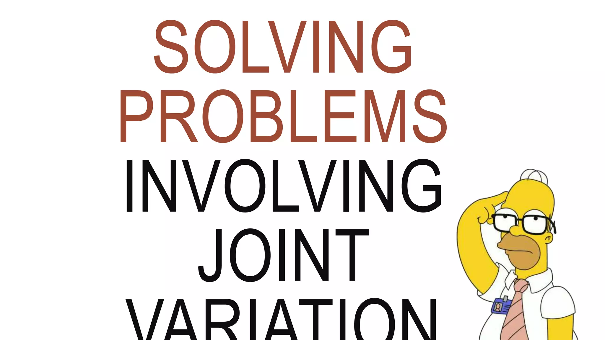 Joint variation | PPTX