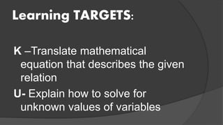 Joint variation solve problem | PPTX