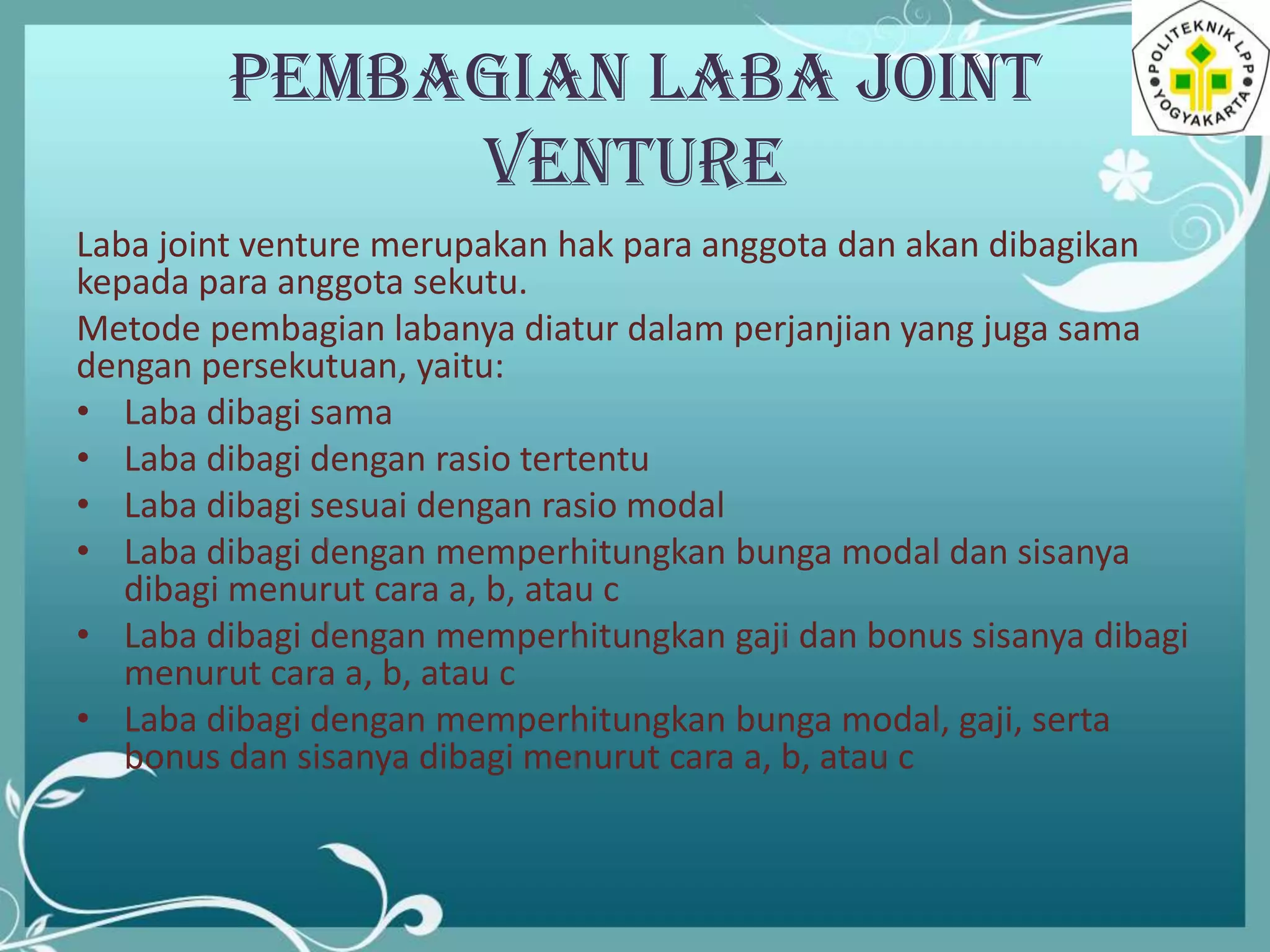 Joint venture | PPTX