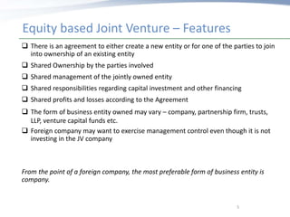 Joint Venture & Strategic Alliance- hu consultancy | PPTX