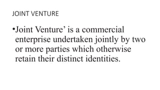Joint Venture business process and accounts management | PPTX