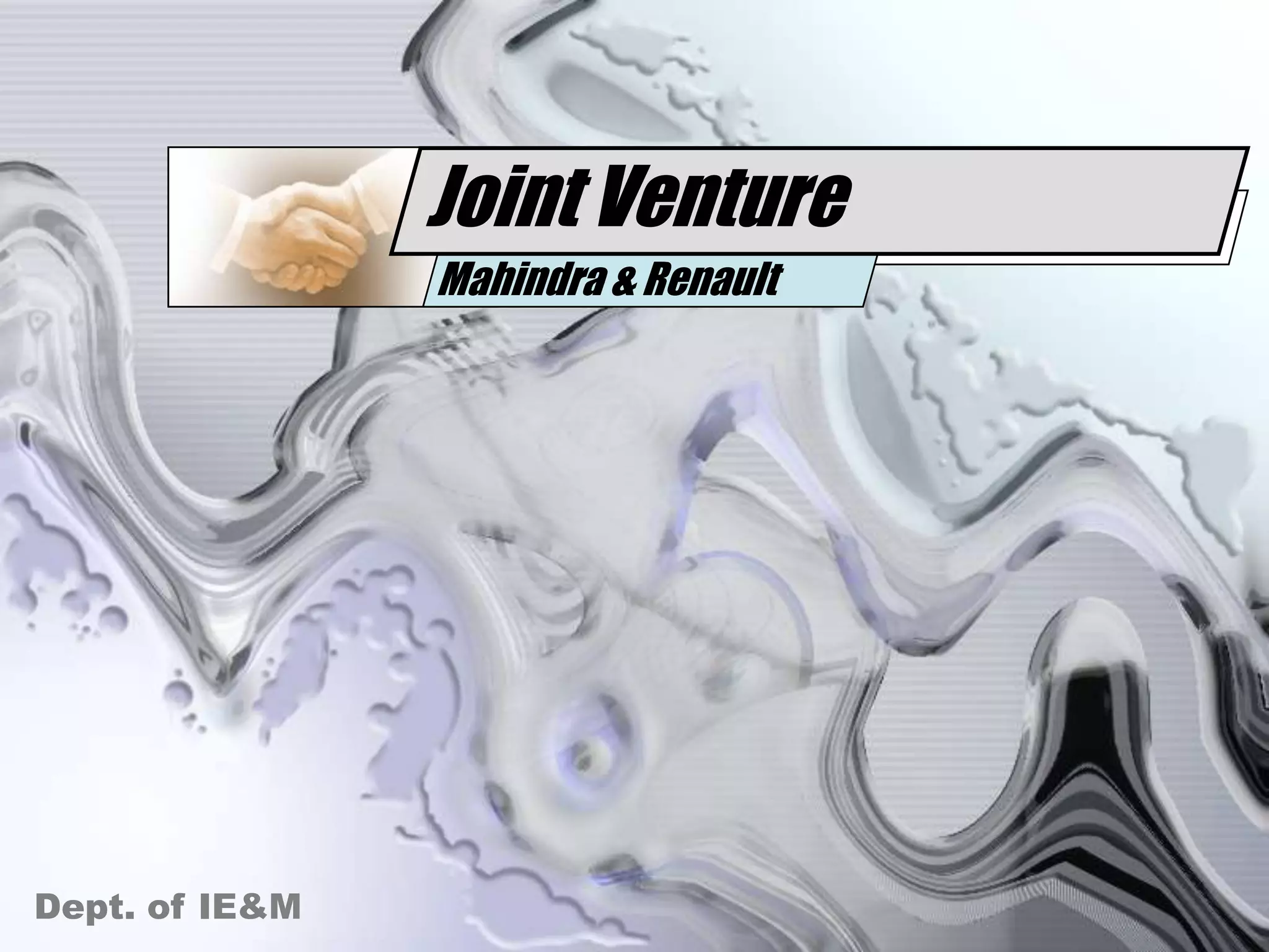 Joint venture - Case study | PPTX