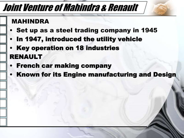 Joint venture - Case study | PPT