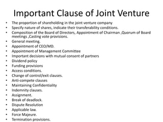 Jointventure myppt-160702085244 | PDF