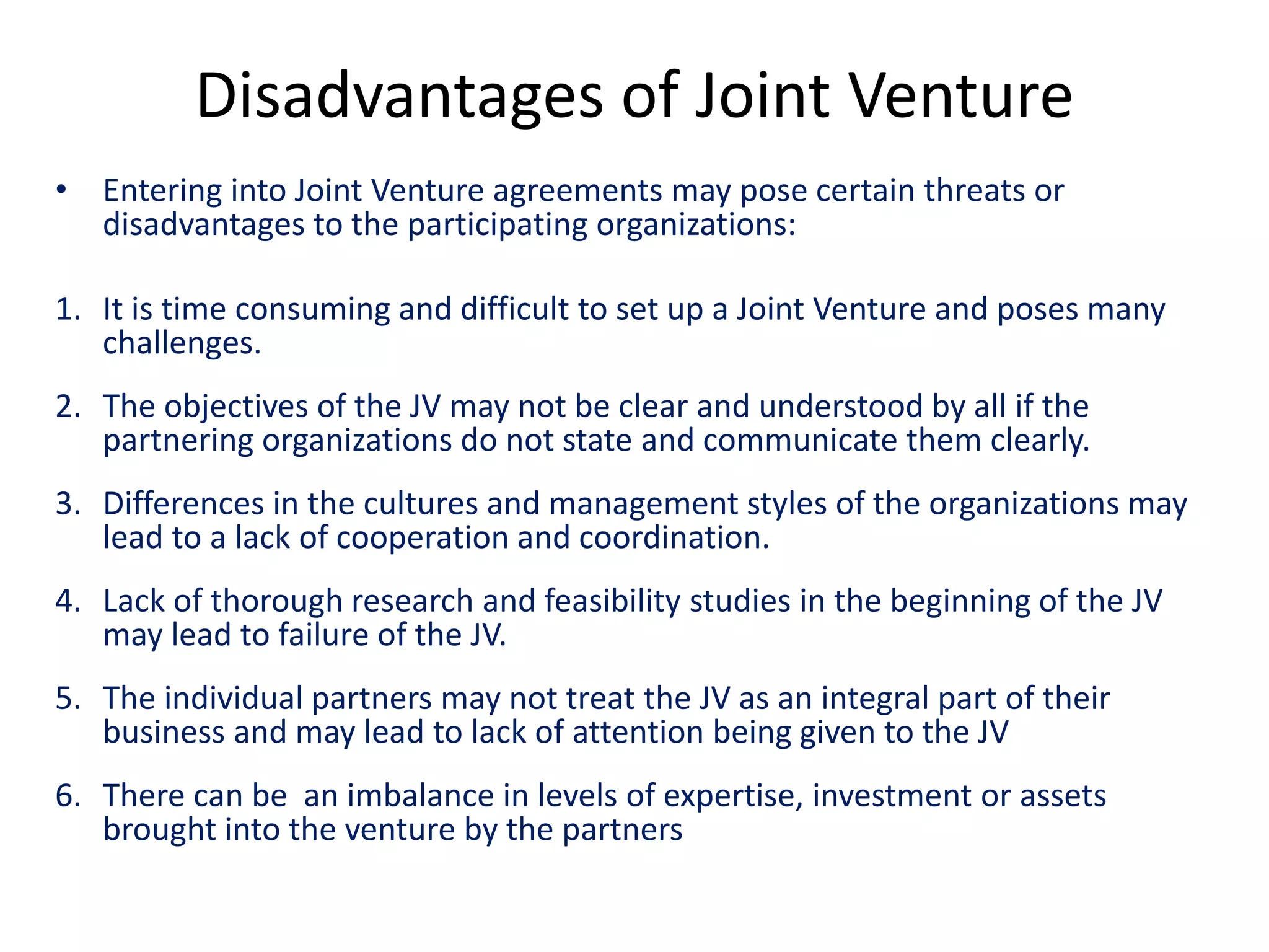 Joint venture | PPTX
