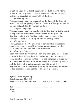 JOINT VENTURE AGREEMENTThis Joint Venture Agreement (Agreement.docx