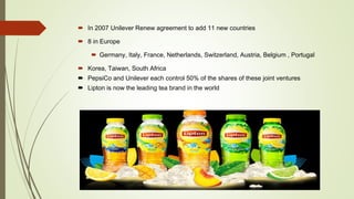 Joint venture between unilever and pepsico | PPTX