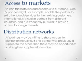 Joint venture key steps | PPTX