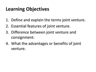 Joint ventures | PPTX