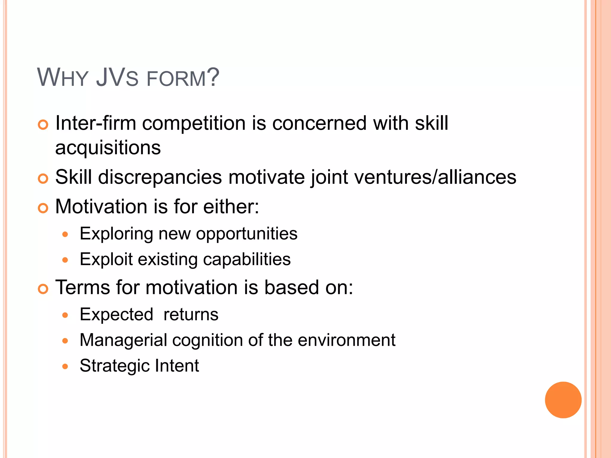 Joint ventures final | PPTX