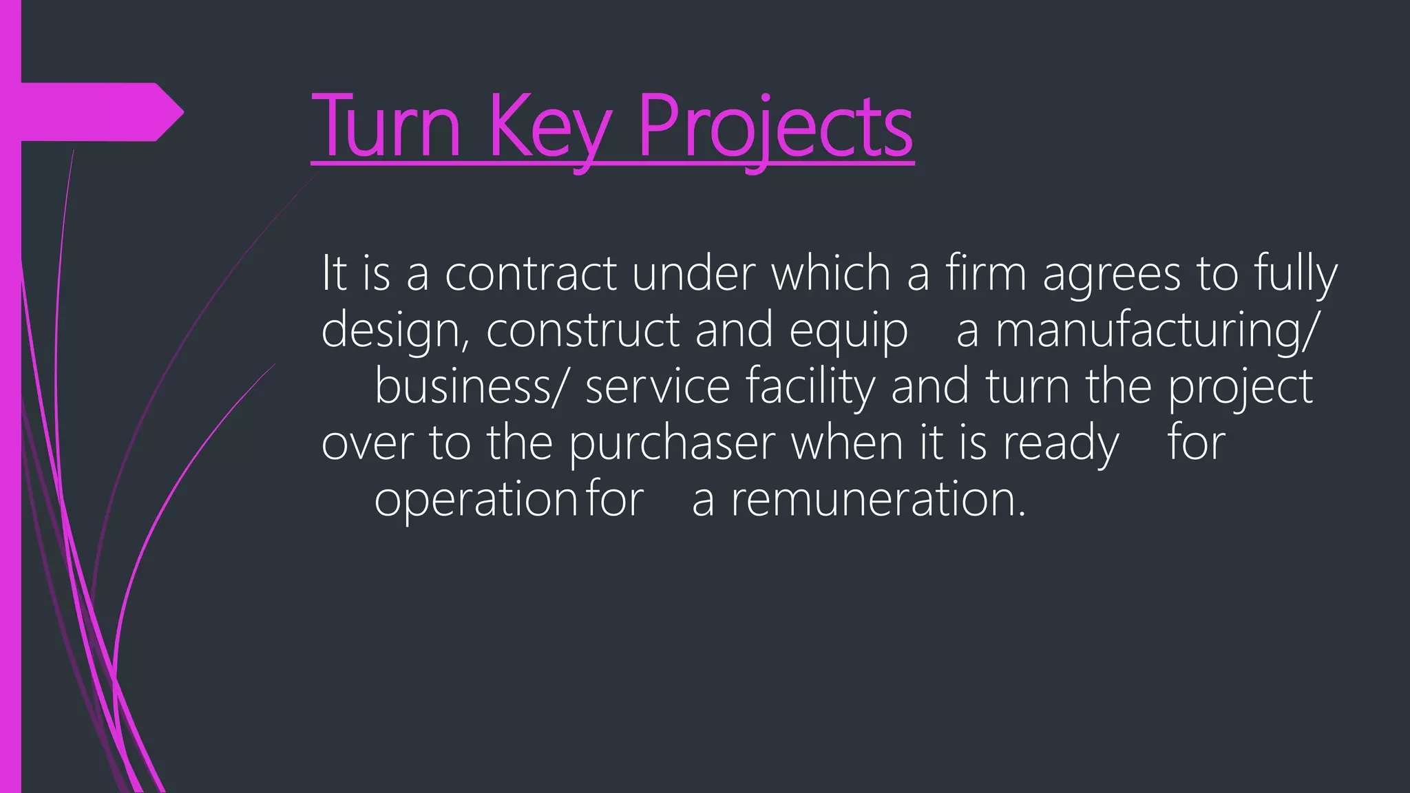Joint venture & turn key projects | PPTX