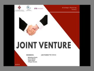 Strategic Planning Joint Venture | PPT