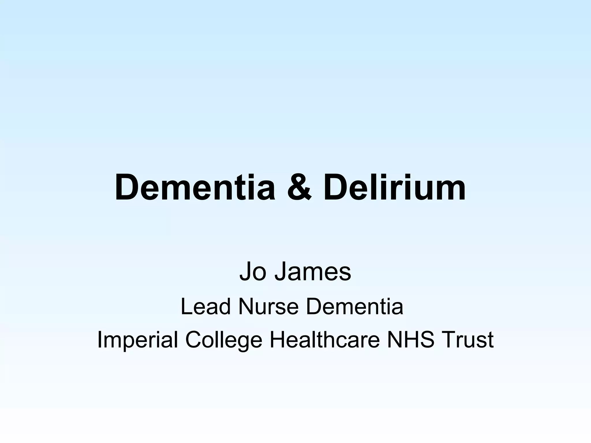 Jo james demetia vs delerium | PPT