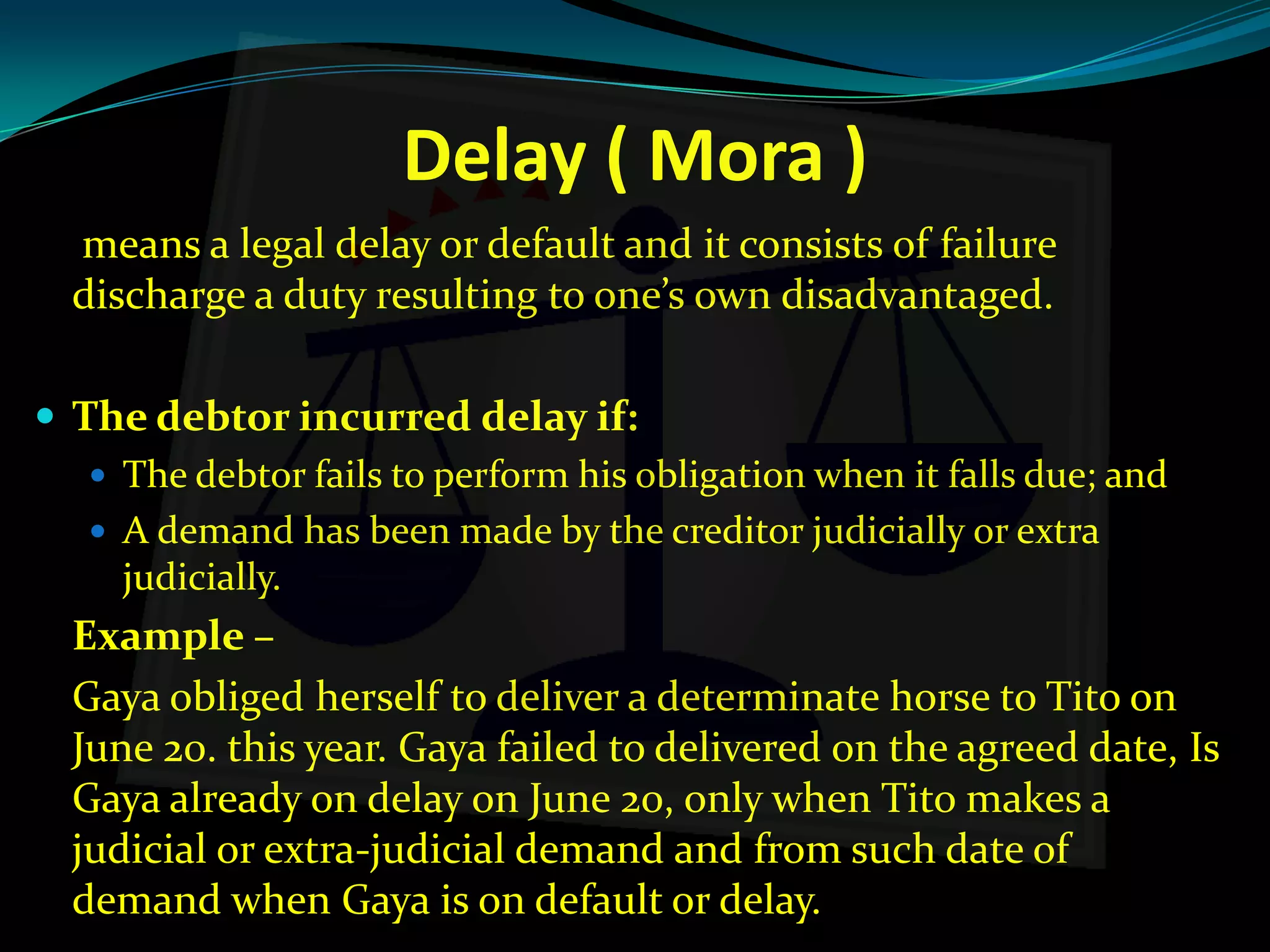 Jojo obligation and contracts ppt. | PPTX