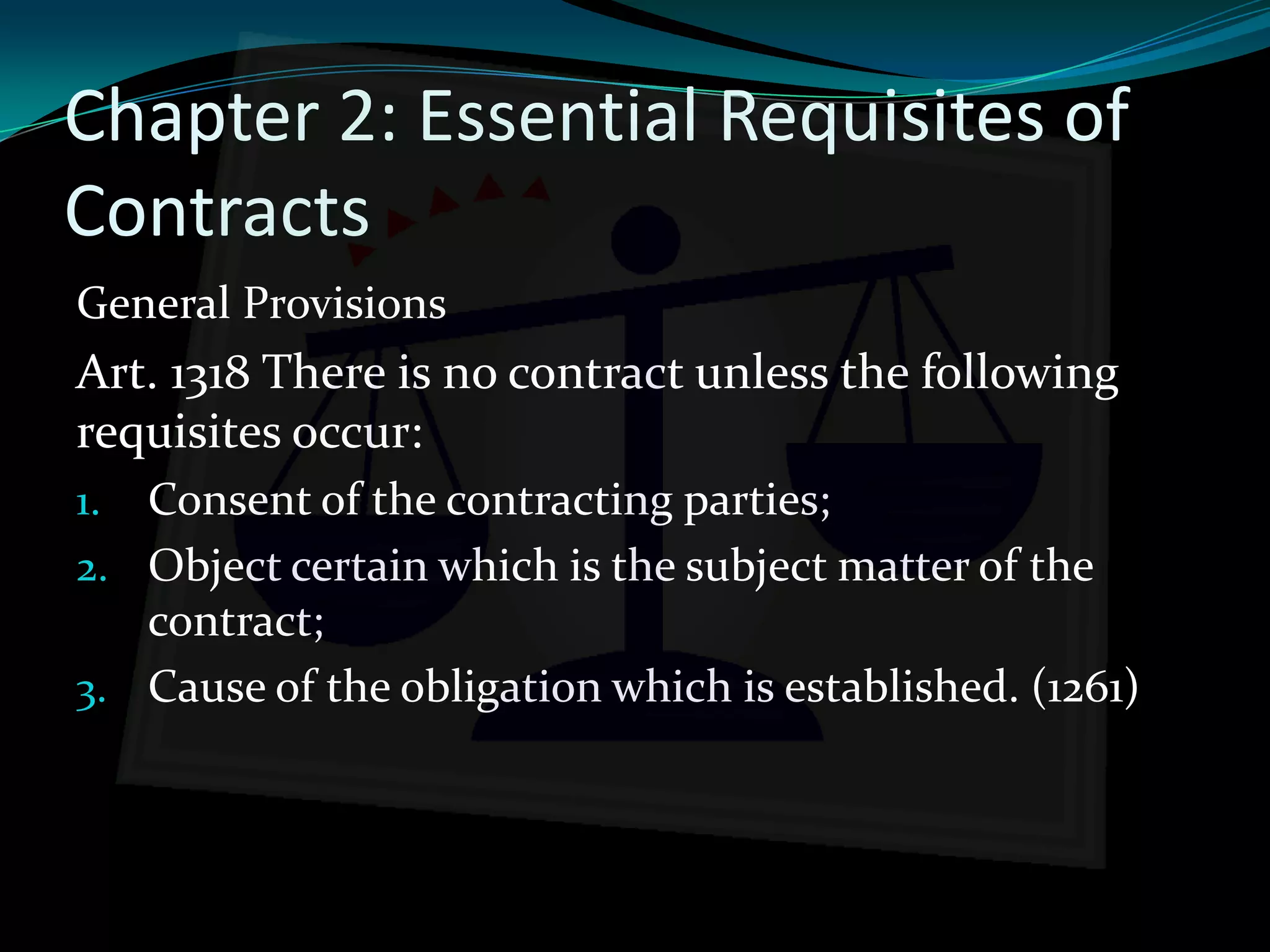 Jojo obligation and contracts ppt. | PPTX