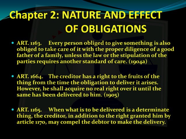 Jojo obligation and contracts ppt. | PPTX