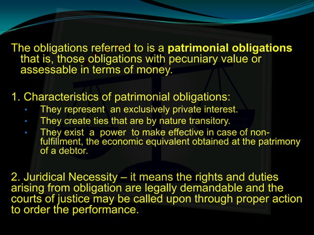 Jojo obligation and contracts ppt. | PPTX