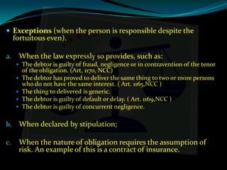 Jojo obligation and contracts ppt. | PPTX