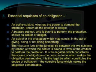 Jojo obligation and contracts ppt. | PPTX
