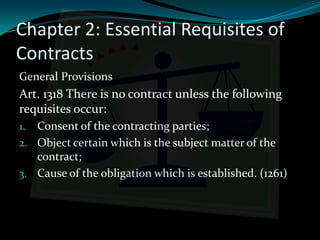 Jojo obligation and contracts ppt. | PPTX
