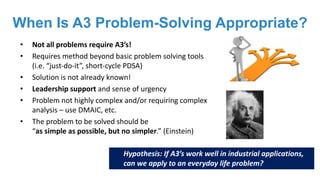 How to Use A3 Thinking in Everyday Life | PDF | Computer Software and ...