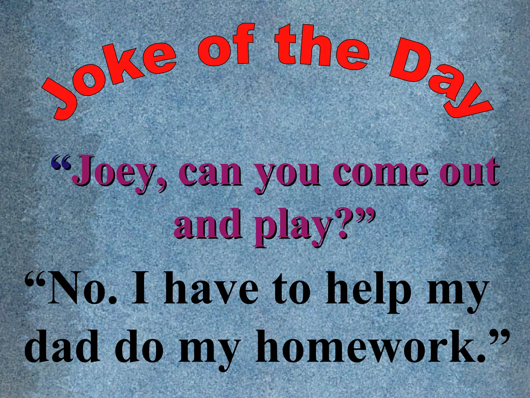 Joke Of The Day | PPT