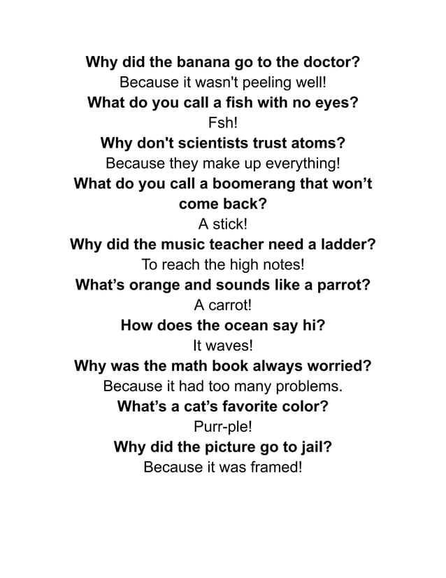 Roaring Laughter: Jungle Jokes for Children | PDF